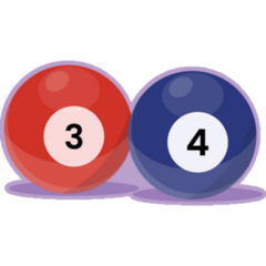 Poll Balls On Purple Sticker