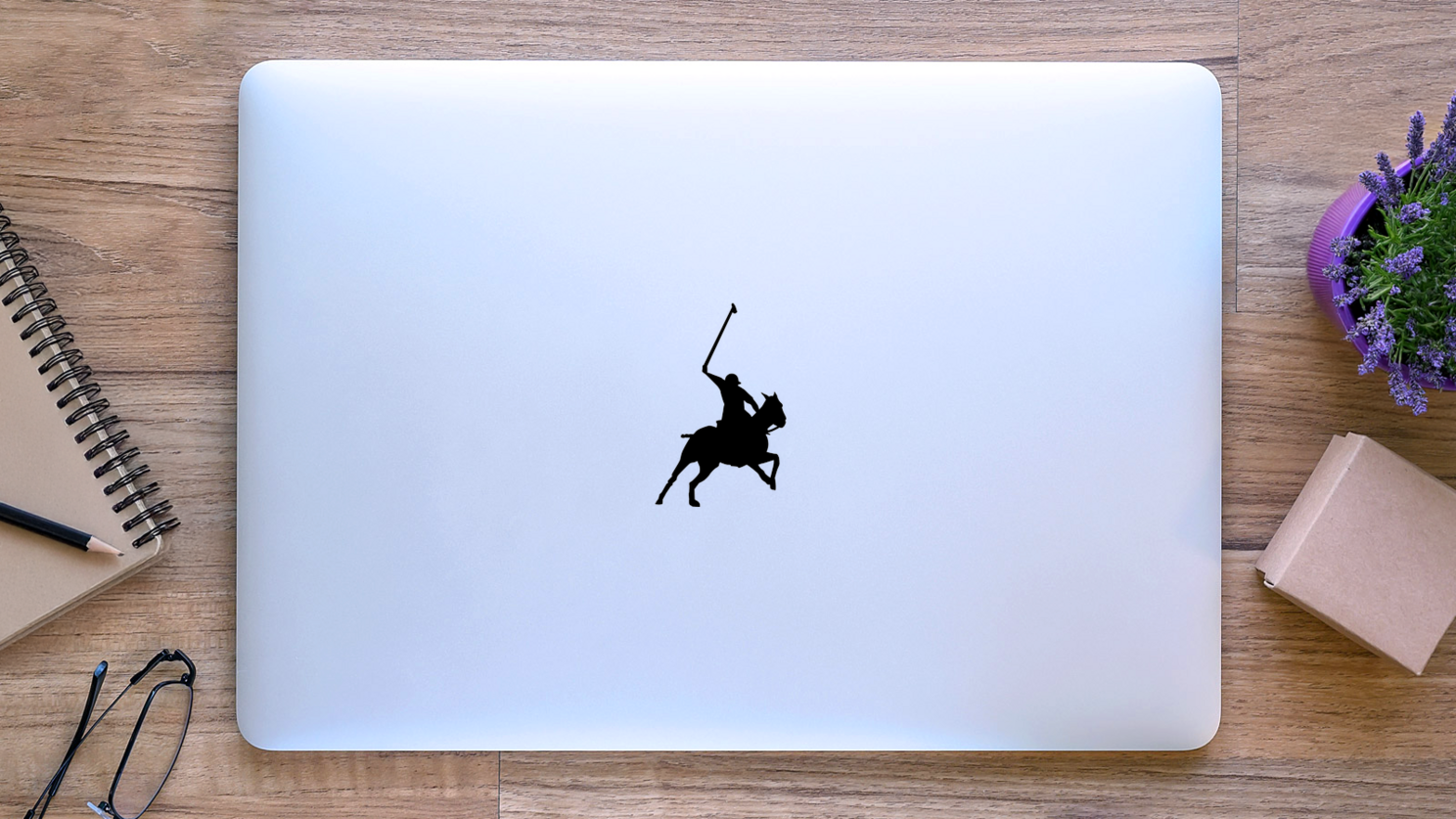 Polo Player Silhouette Sticker