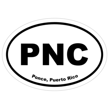 Ponce, Puerto Rico Oval Stickers