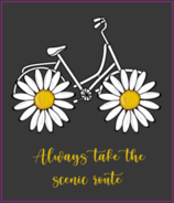Positive Quote Daisy Bicycle Design