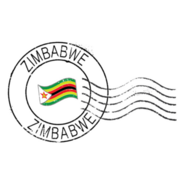 Postal Stamp Zimbabwe Sticker