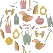 Pottery Pattern Sticker