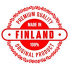 Premium Quality Made In Finland Red Sticker