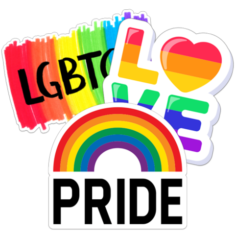 Gay Pride Stickers & Decals - LGBTQ Rainbow Stickers