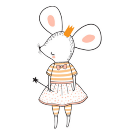 Princess Mouse Smiling Sticker