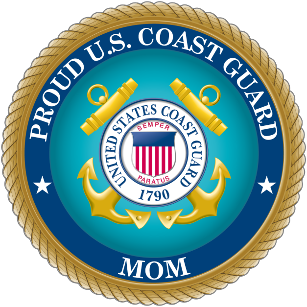 Proud US Coast Guard Mom Sticker - 50+ Color Options!