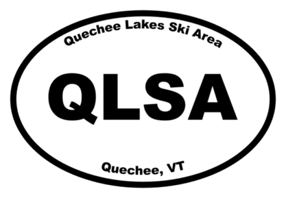 Quechee Lakes Ski Area Oval Sticker