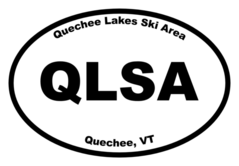 Quechee Lakes Ski Area Oval Sticker