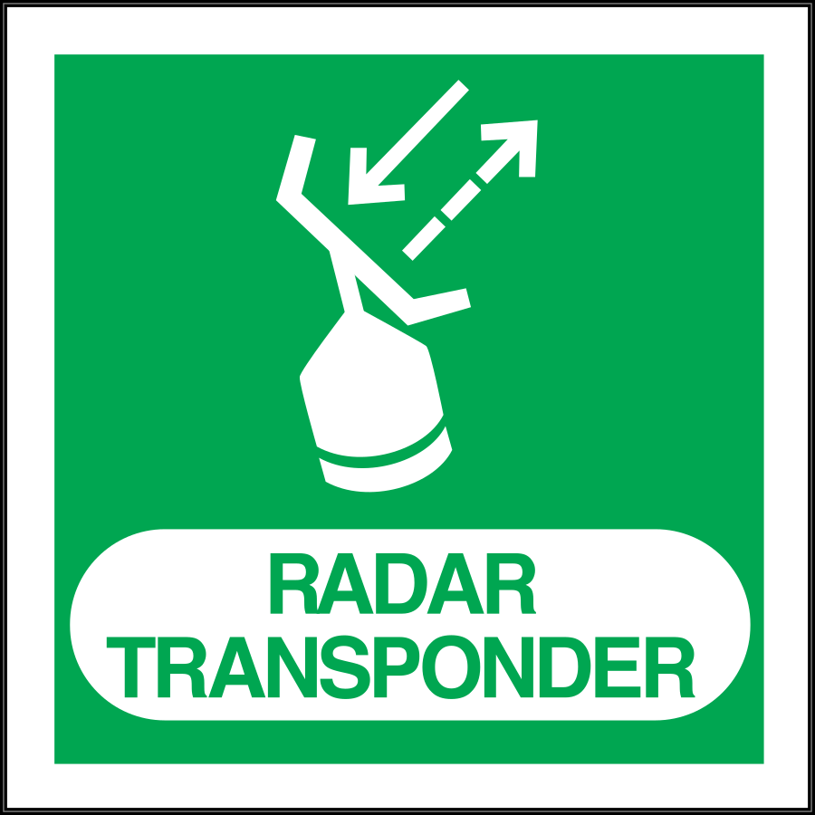 Radar Transponder Sign Sticker
