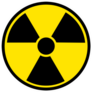 Radiation Round Sign Isolated Sticker
