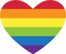 Rainbow Heart Sticker