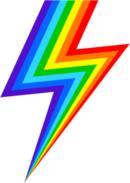 Rainbow Lightning Sticker