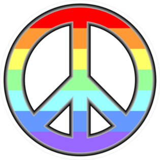 Peace Sign Stickers | Peace Sign Decals for Cars | Car Stickers