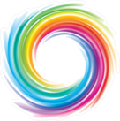 Rainbow Whirlpool Sticker