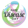 Rare Disease Colorful Globe Sticker