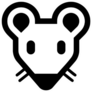 Rat Head Icon Sticker
