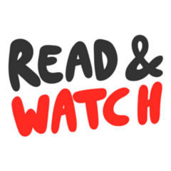 Read And Watch Lettering Sticker