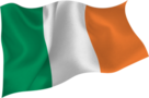 Realistic Ireland Flag Sticker
