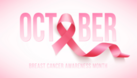 Realistic Pink Ribbon Sticker