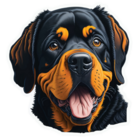 Realistic Rottweiler Sticker