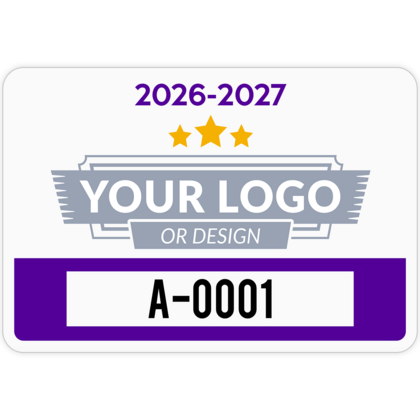 Custom Parking Permit Stickers & Hang Tags