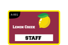 Rectangular Parking Permit Sticker With Border