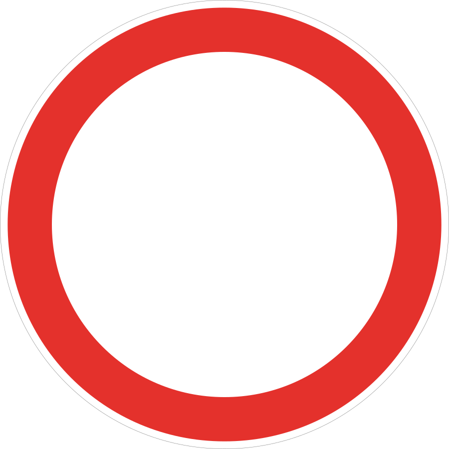 Vibrant, High-Quality Red Circle Sign Stickers