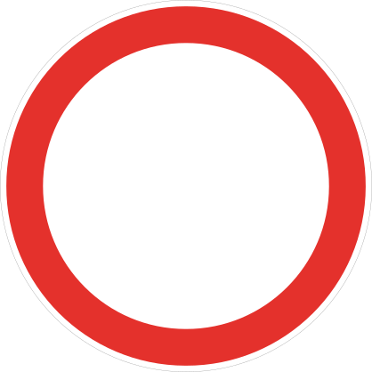 Order Your Red Circle Sign Magnet Today - Free Shipping!