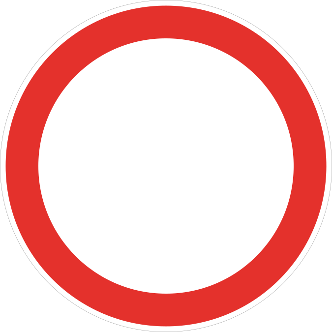 Vibrant, High-Quality Red Circle Sign Stickers