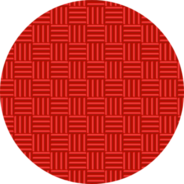 Red Rubber Kickball Dodgeball Line Pattern Sticker