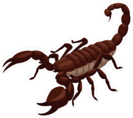 Red Scorpion Sticker