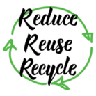 Reduce, Reuse, Recycle. Lettering Sticker