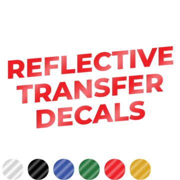 Custom Reflective Transfer Decals - No Background