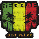 Reggae Music "Just Relax" Sticker