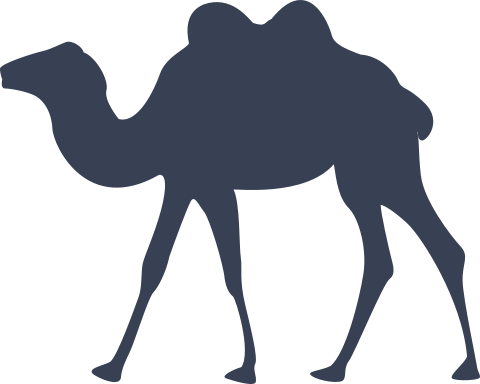 Relaxed Camel Sticker - 50+ Colors!