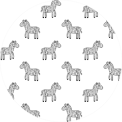 Repeating Zebra Pattern Children's Cartoon Sticker