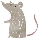 Retro Cartoon Mouse Sticker
