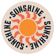 Retro Groovy Sunshine Sticker