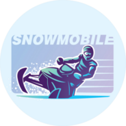 Retro Snowmobile Sticker
