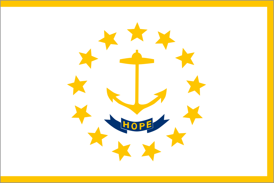 Rhode Island Ri State Flag Sticker