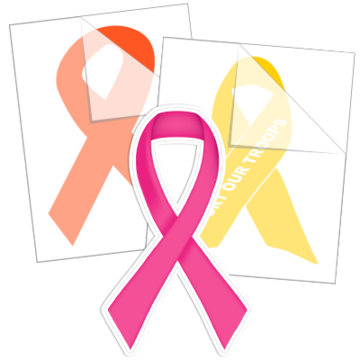Awareness Ribbon Stickers & Decals | Free Shipping