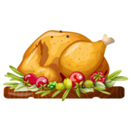 Roast Thanksgiving Turkey Sticker