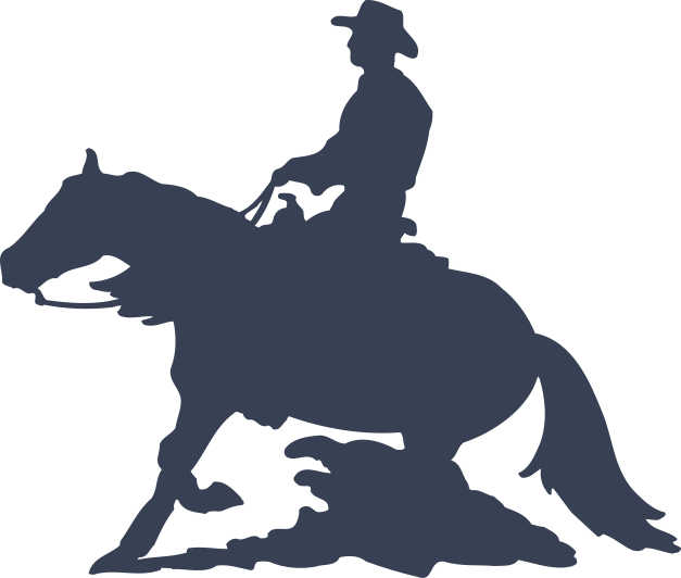 Rodeo Cowboy And Reining Horse Sticker - 50+ Colors!
