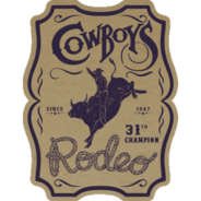 Rodeo Rider Cowboy Art Sticker