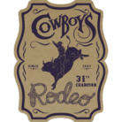 Rodeo Rider Cowboy Art Sticker