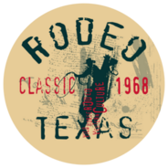 Rodeo Texas Typography Sticker