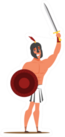 Roman Gladiator Sticker