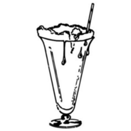 Root Beer Float 1950s Retro Sticker