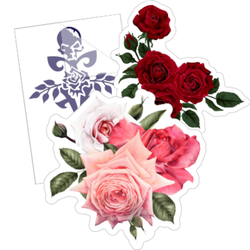 Rose Stickers & Decals - Wall Decor & Artistic Designs