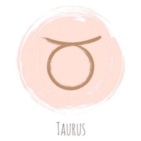 Rose Pink Gold Taurus Zodiac Sticker